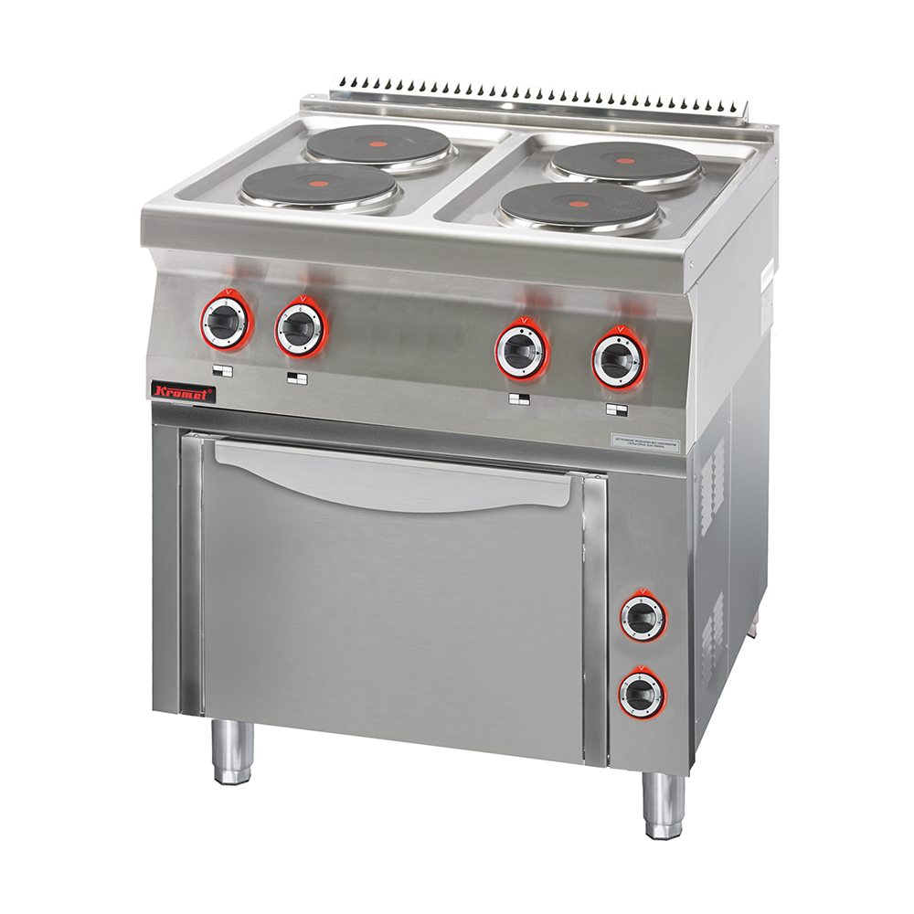 700.KE-4/PE-1T Electric cooker with electric oven 4×2.6kW + 3.5kW (oven ...
